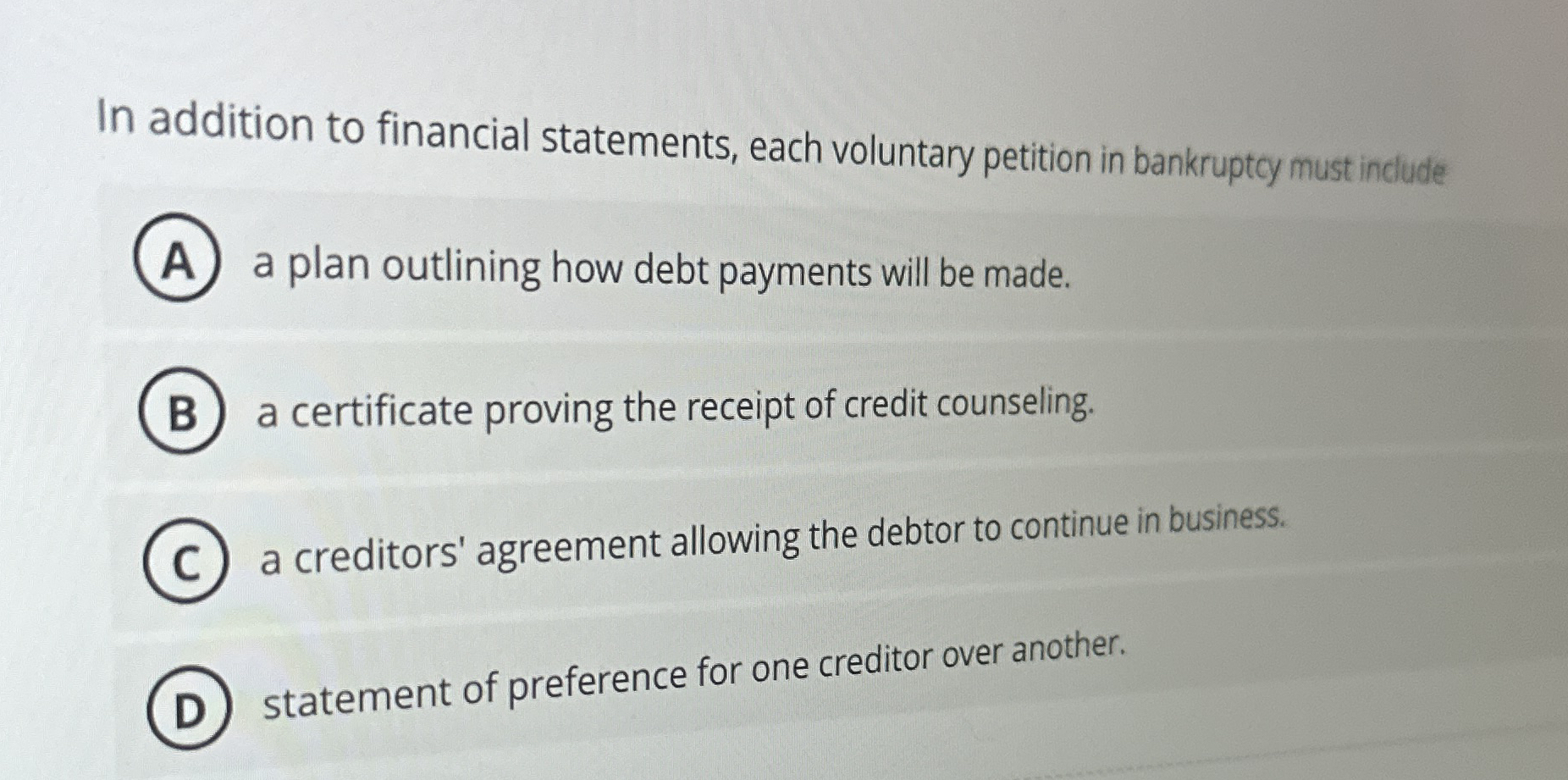 Solved In addition to financial statements, each voluntary | Chegg.com