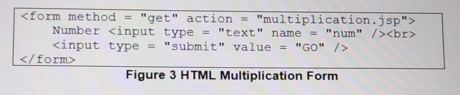 Solved Write a JSP page to handle the request form from the | Chegg.com
