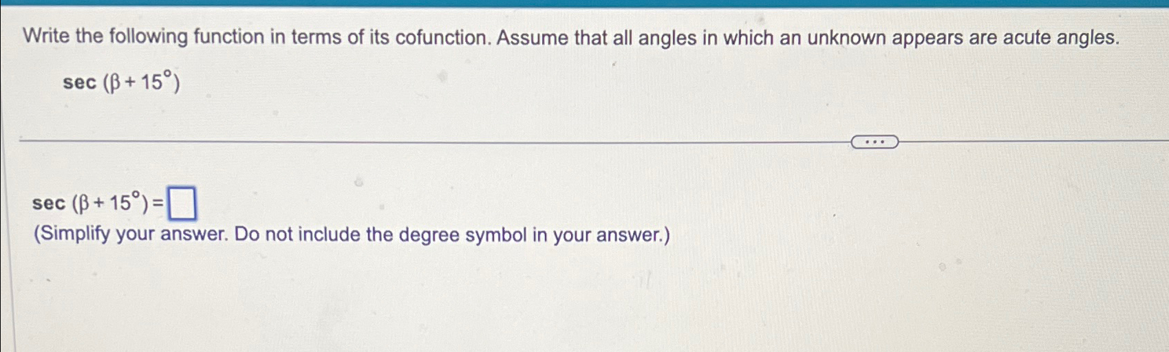 Solved Write The Following Function In Terms Of Its