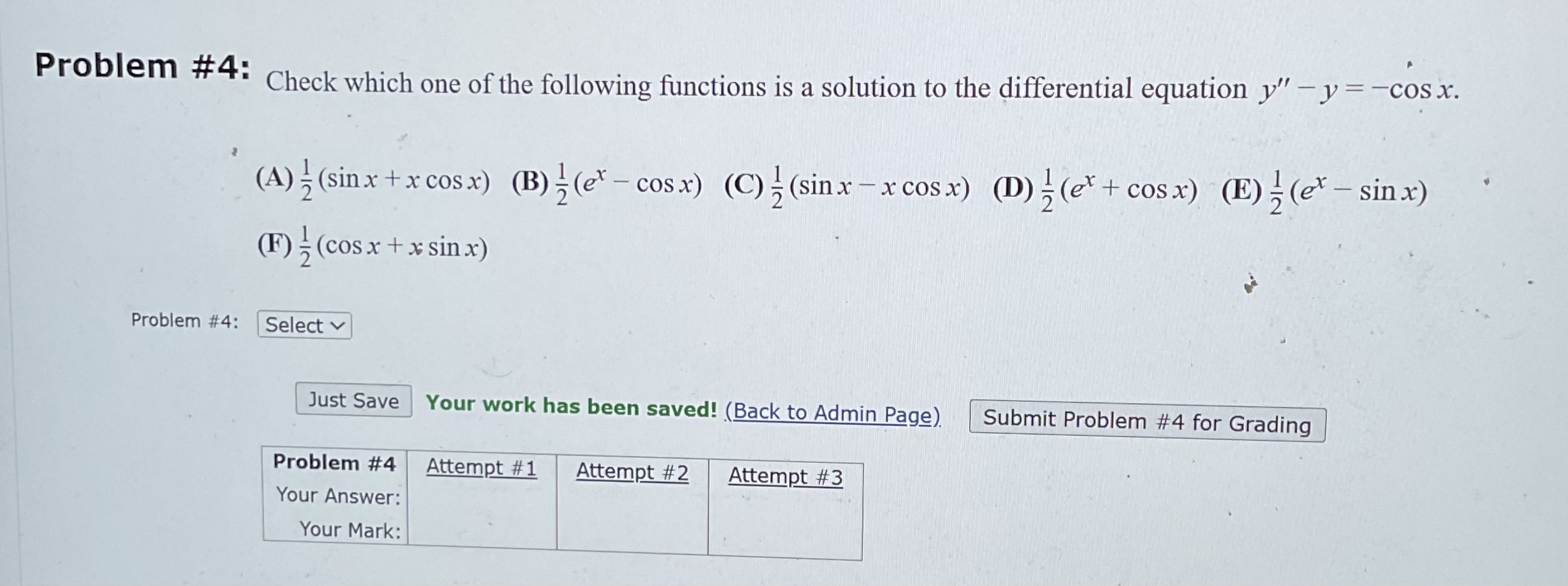 Solved Problem #4:Check which one of the following functions | Chegg.com