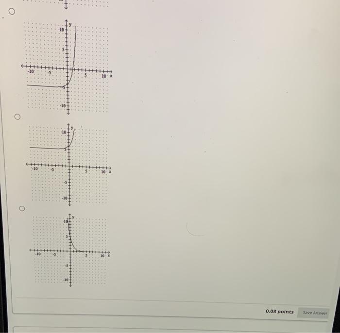Solved Graph the exponential function using transformations | Chegg.com