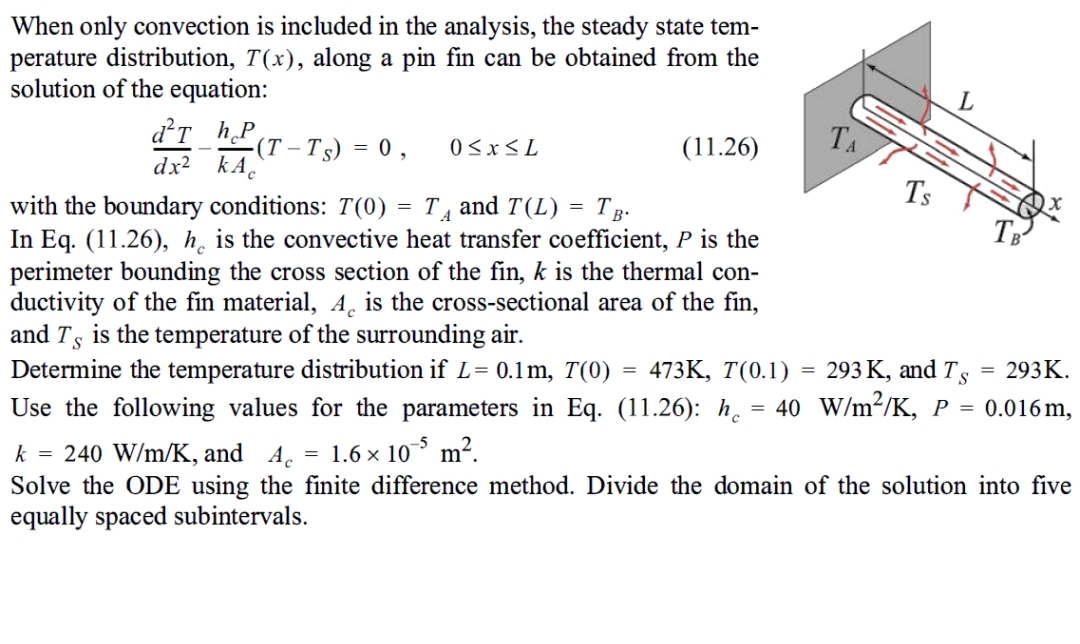 Solved When only convection is included in the analysis, the | Chegg.com