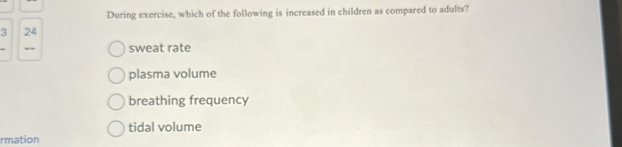 High Quality SOLUTION During exercise, which of the following is increased | Chegg.com