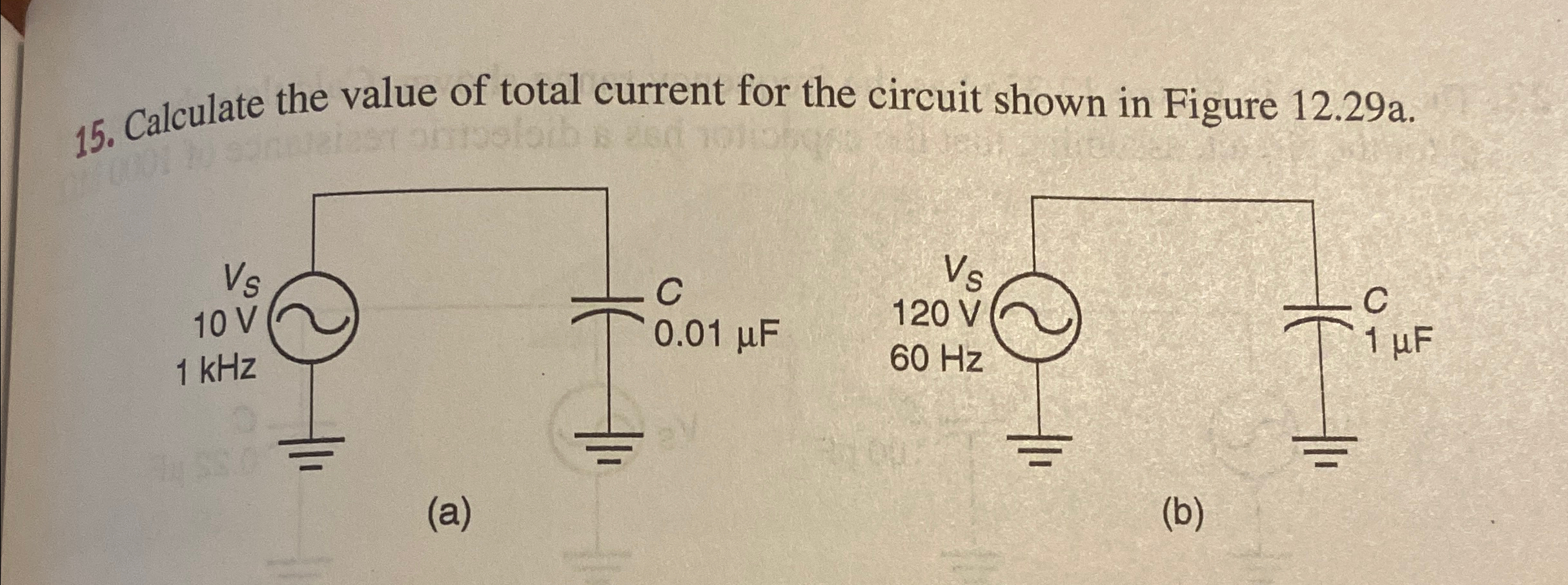 Solved Calculate the value of total current for the circuit | Chegg.com