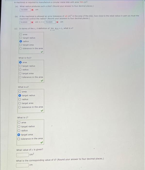 Solved (b) If the machinist is allowed an error tolerance of | Chegg.com