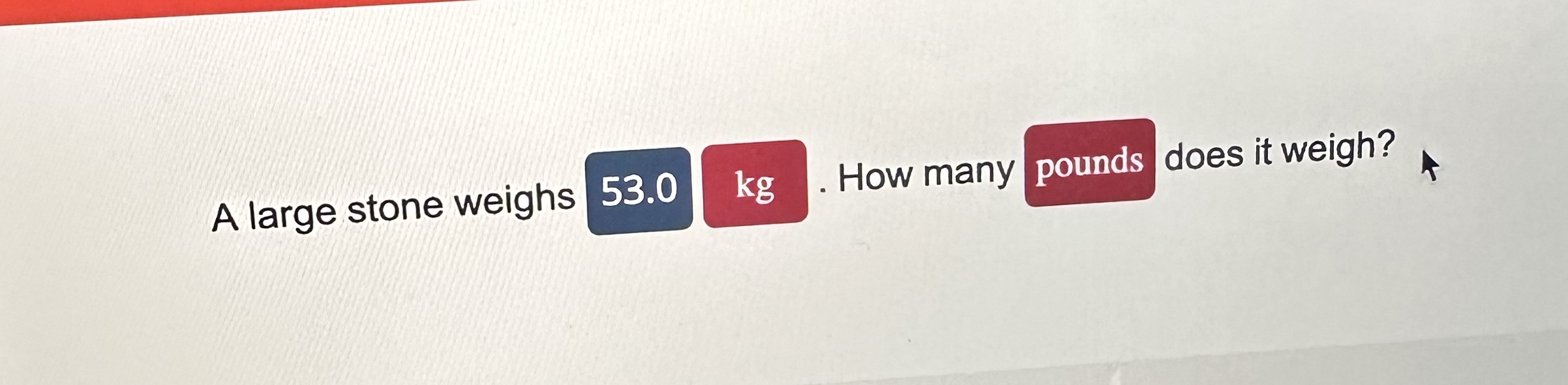 Solved A large stone weighs53.0 q, ﻿How many pounds does it | Chegg.com