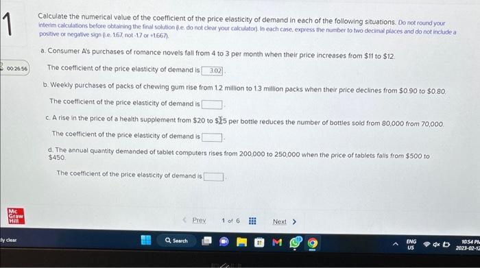 Solved Calculate the numerical value of the coefficient of | Chegg.com