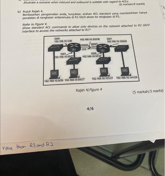 Solved Illustrate a scenario when inbound and outbound is | Chegg.com