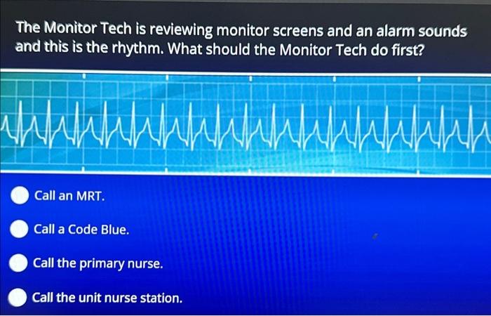 Solved The Monitor Tech is reviewing monitor screens and an | Chegg.com