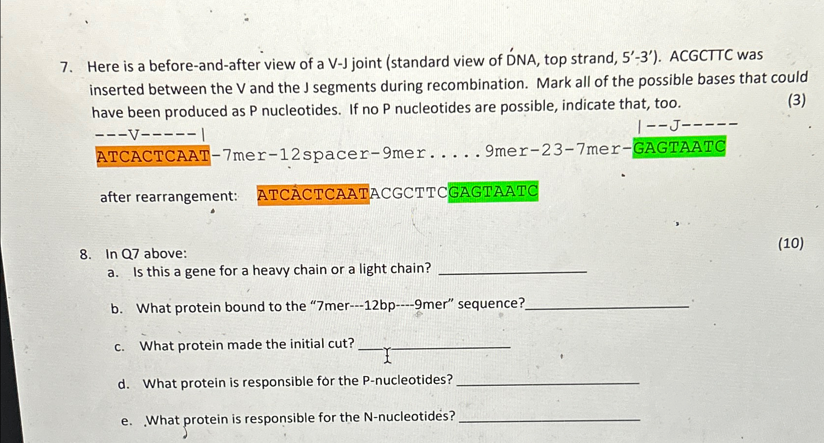 Solved Here is a before-and-after view of a V-J joint | Chegg.com