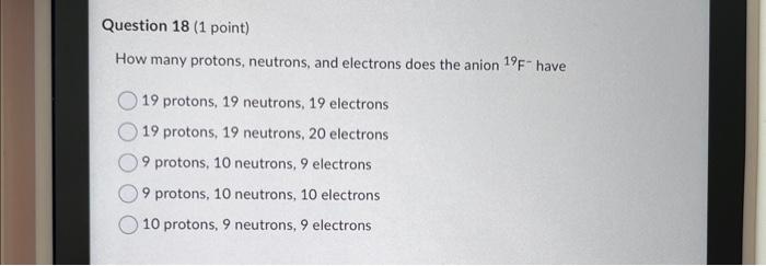 Solved How many protons, neutrons, and electrons does the | Chegg.com
