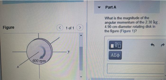 Solved Part A What is the magnitude of the angular momentum | Chegg.com