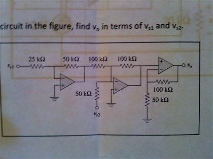 Solved For the following circuit in the figure, find V0 in | Chegg.com