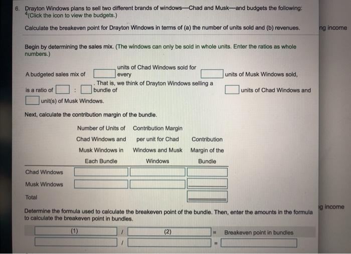 Solved Chad Windows Musk Windows Total 4,400 2,200 6,600 | Chegg.com