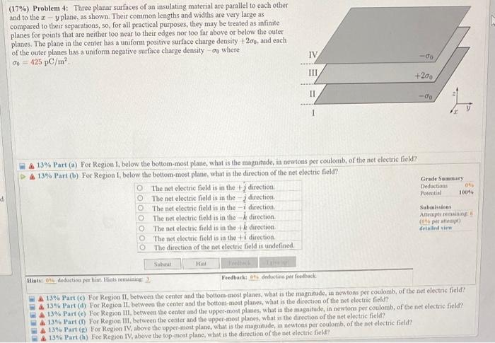 Solved (17\%) Problem 4: Three planar surfaces of an | Chegg.com
