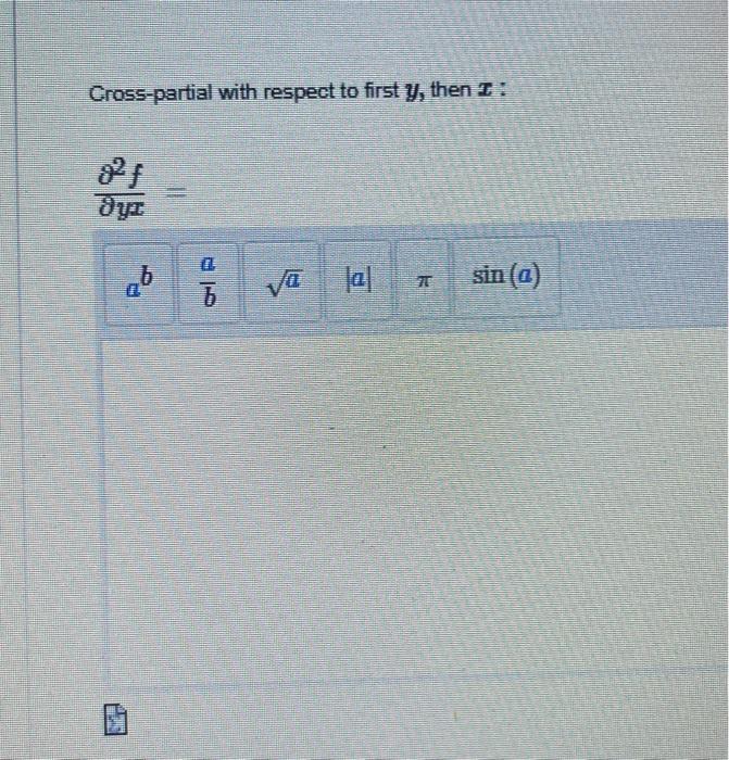 Solved Find the second order partial derivatives for the | Chegg.com