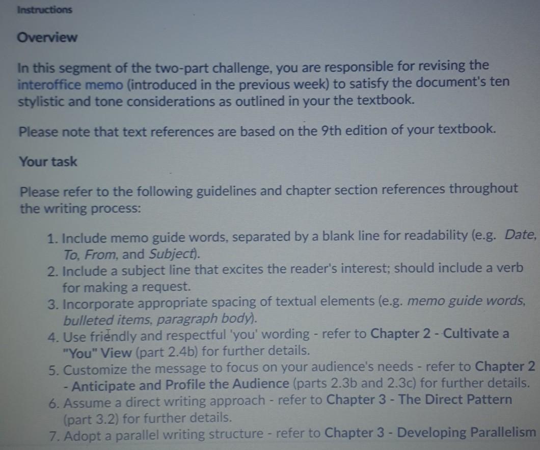 Solved Instructions Overview In this segment of the two-part | Chegg.com