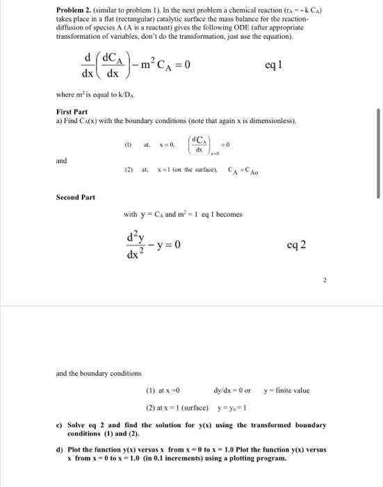 Solved Problem 2 Similar To Problem 1 In The Next