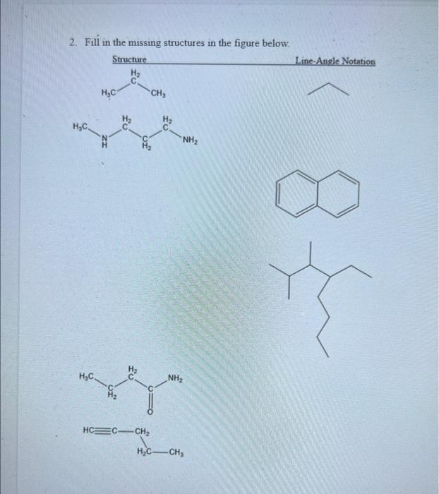 Solved 1. Fill in the missing structures in the figure | Chegg.com