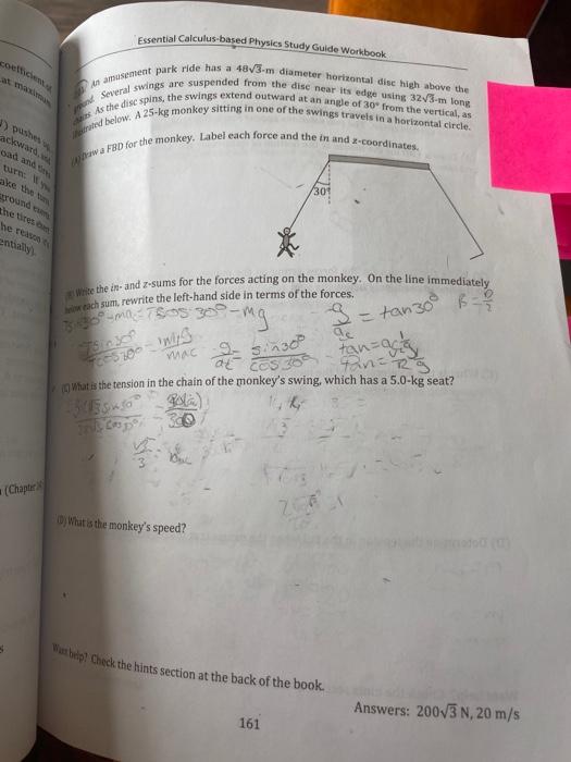 Solved Essential Calculus-based Physics Study Guide Workbook | Chegg.com