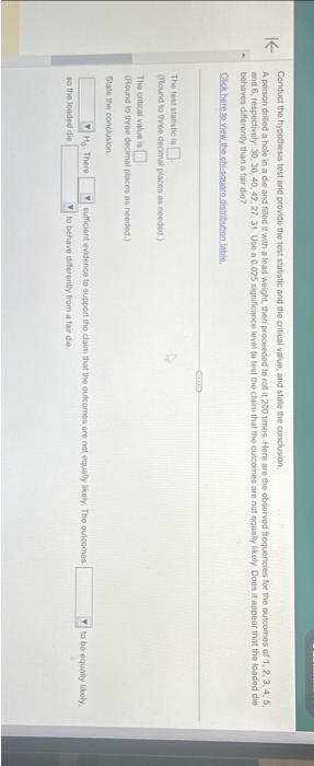 Solved Conduct the fiypothesis test and provide the lest | Chegg.com