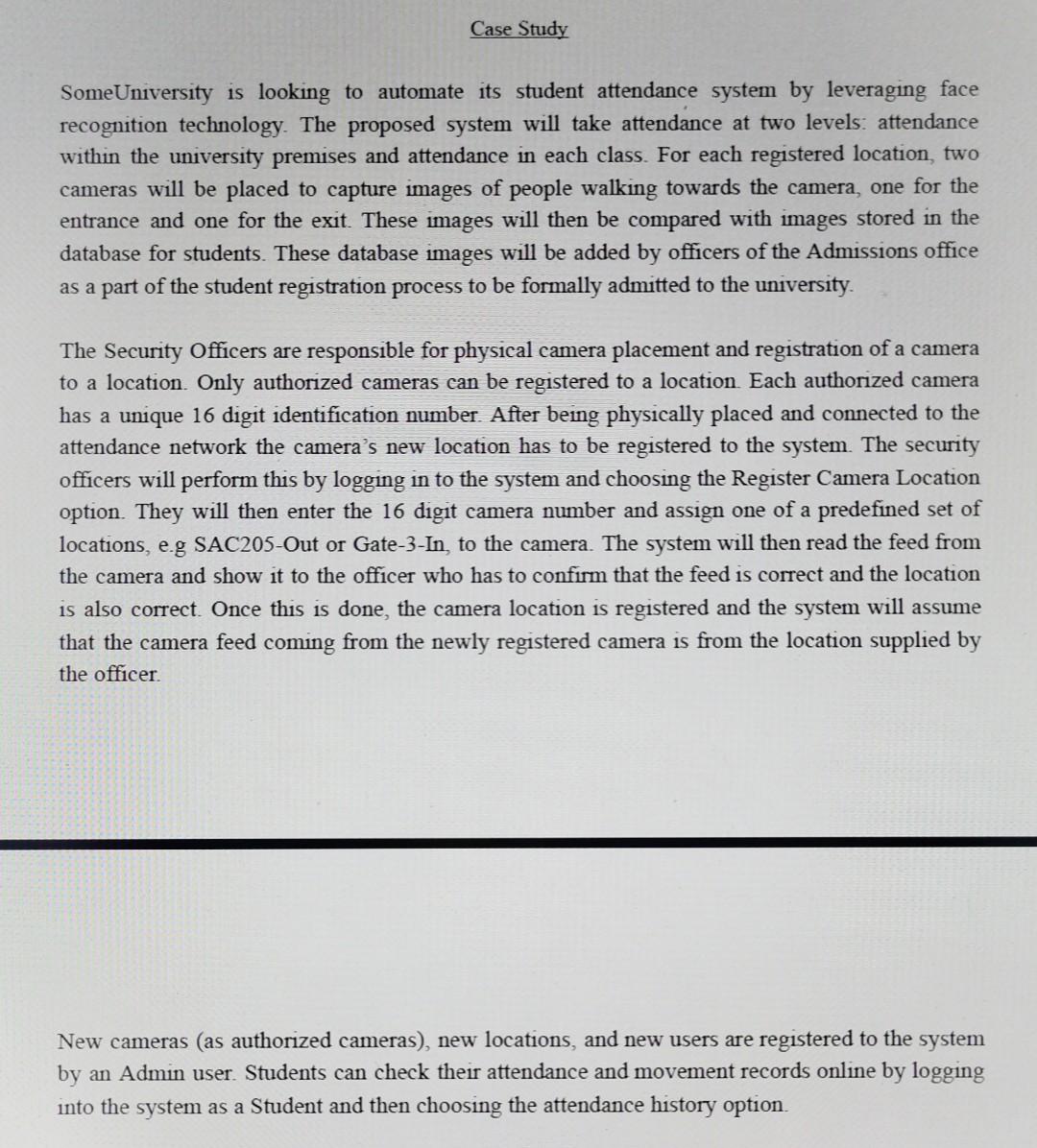 Solved Question 3: Draw a high-level UML Class Diagram | Chegg.com