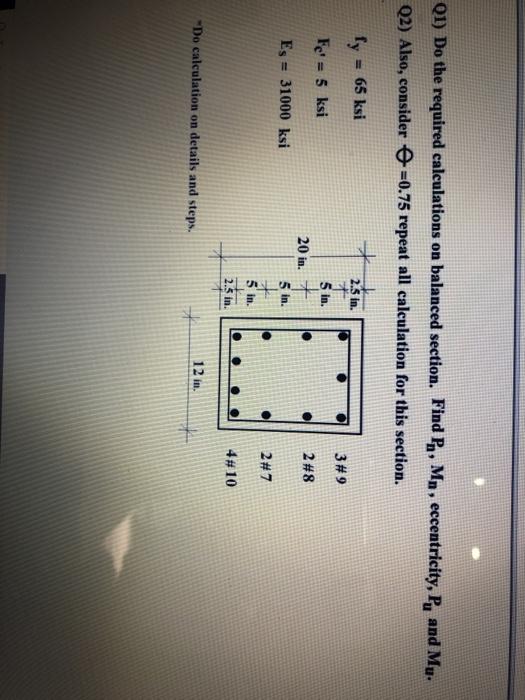 Solved Q1) Do the required calculations on balanced section. | Chegg.com