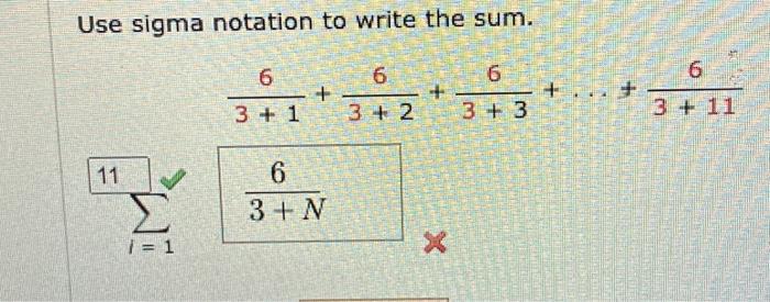 Solved Use sigma notation to write the sum. | Chegg.com