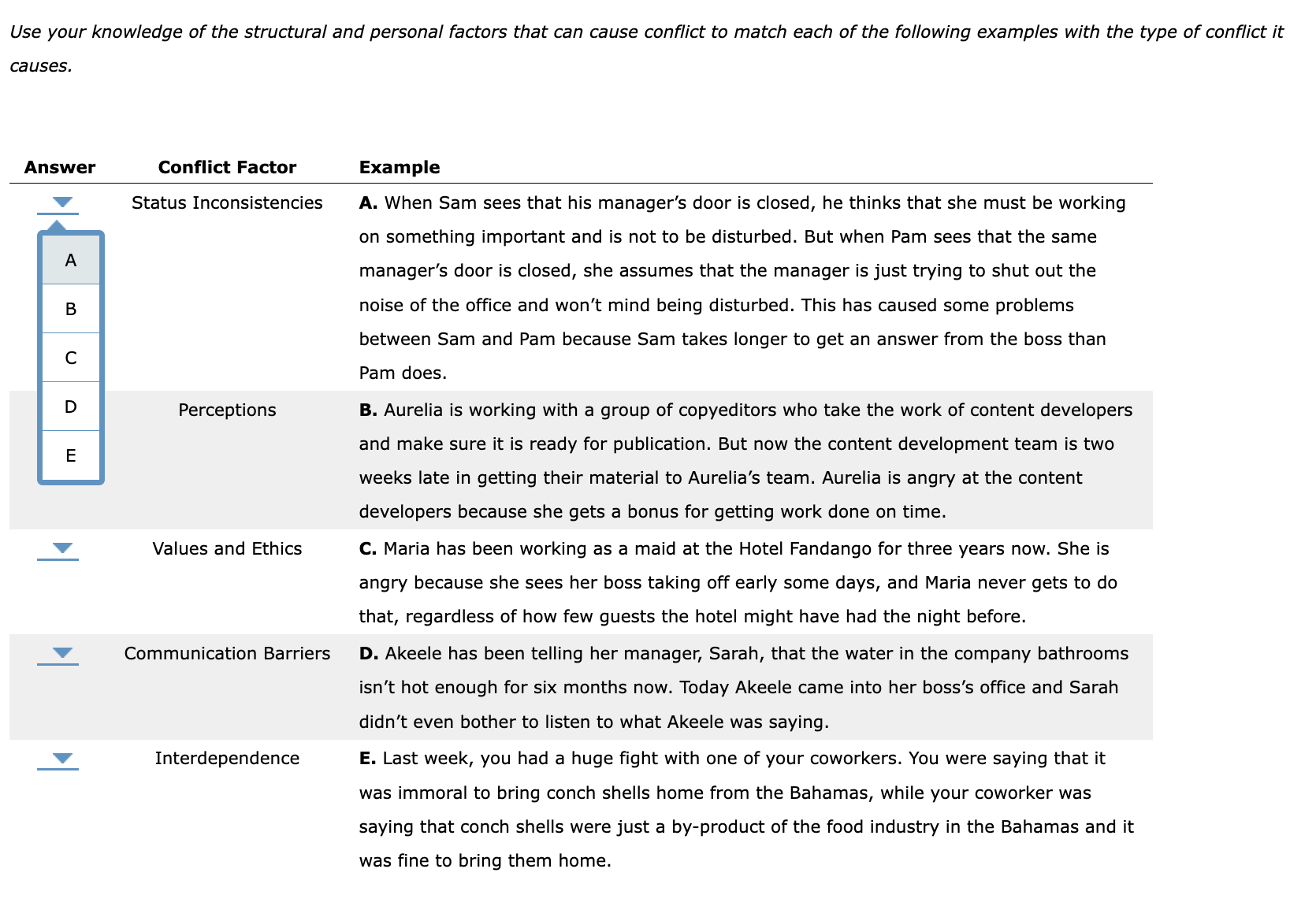 Solved Use your knowledge of the structural and personal | Chegg.com