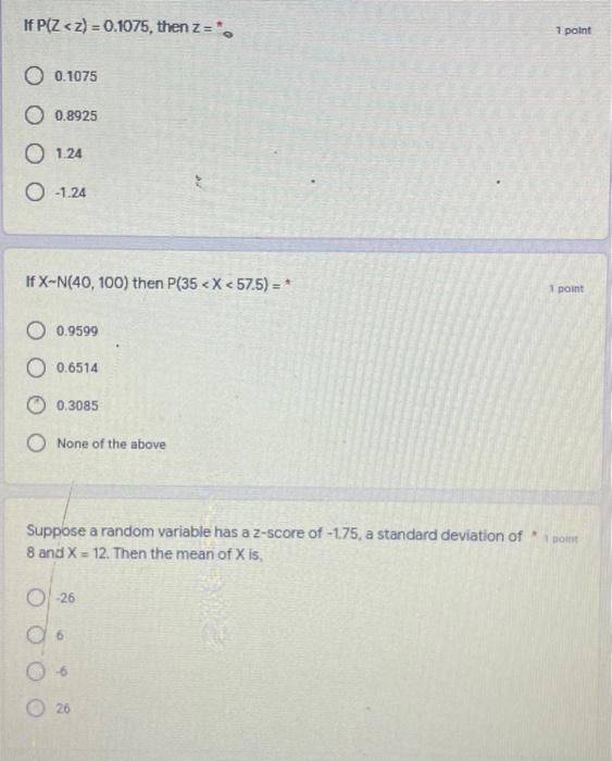 Solved If P(Z | Chegg.com
