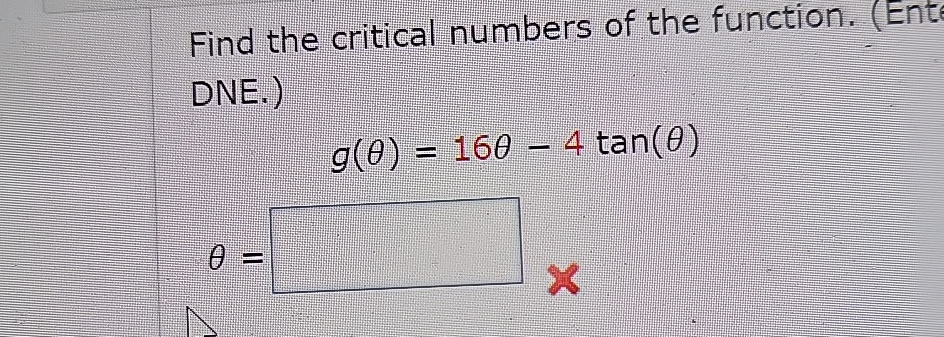 Solved Find the critical numbers of the function. (Ent | Chegg.com