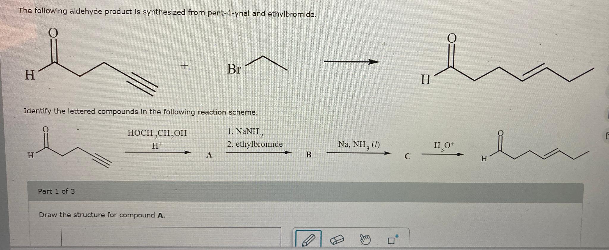 Solved The following aldehyde product is synthesized from | Chegg.com