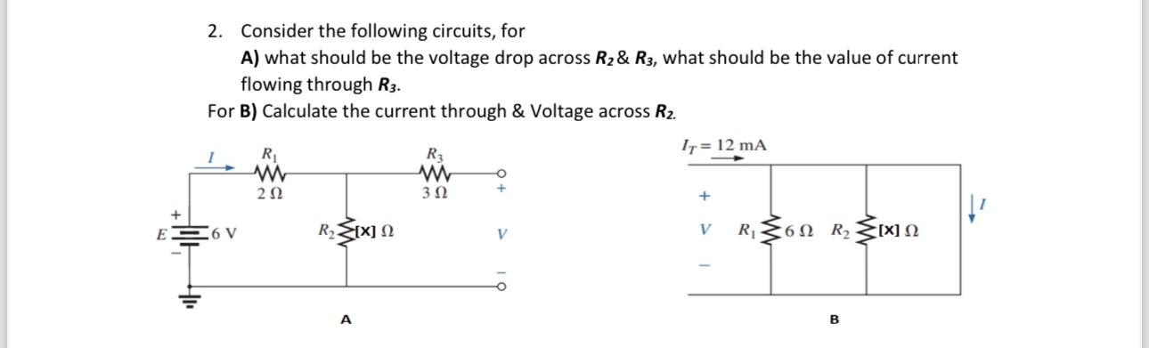 Solved Consider the following circuits, forA) ﻿what should | Chegg.com