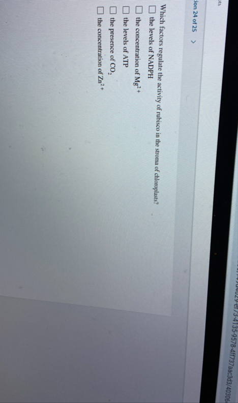 Solved ion 24 ﻿of 25Which factors regulate the activity of | Chegg.com