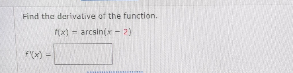 Solved Find the derivative of the | Chegg.com