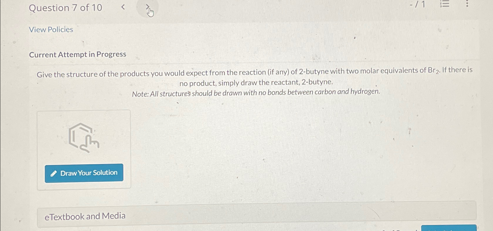 Solved Question 7 ﻿of 10View PoliciesCurrent Attempt in | Chegg.com