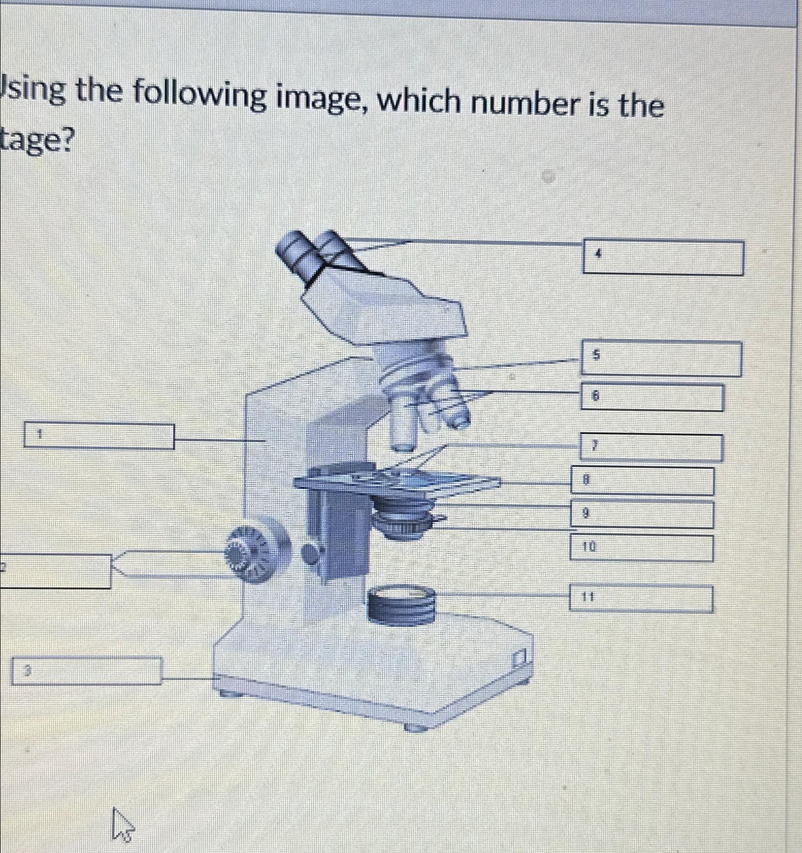 Solved sing the following image, which number is the tage? | Chegg.com