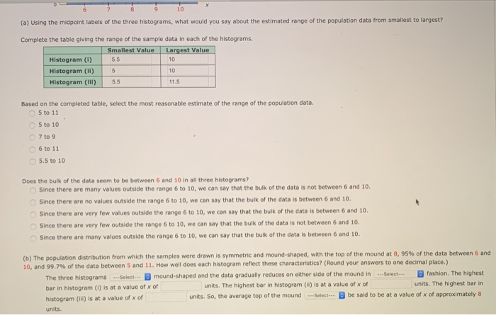 Solved Histograms of random sample data are often used as an | Chegg.com
