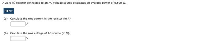 Solved A \\( 21.0 \\mathrm{k} \\Omega \\) resistor connected | Chegg.com