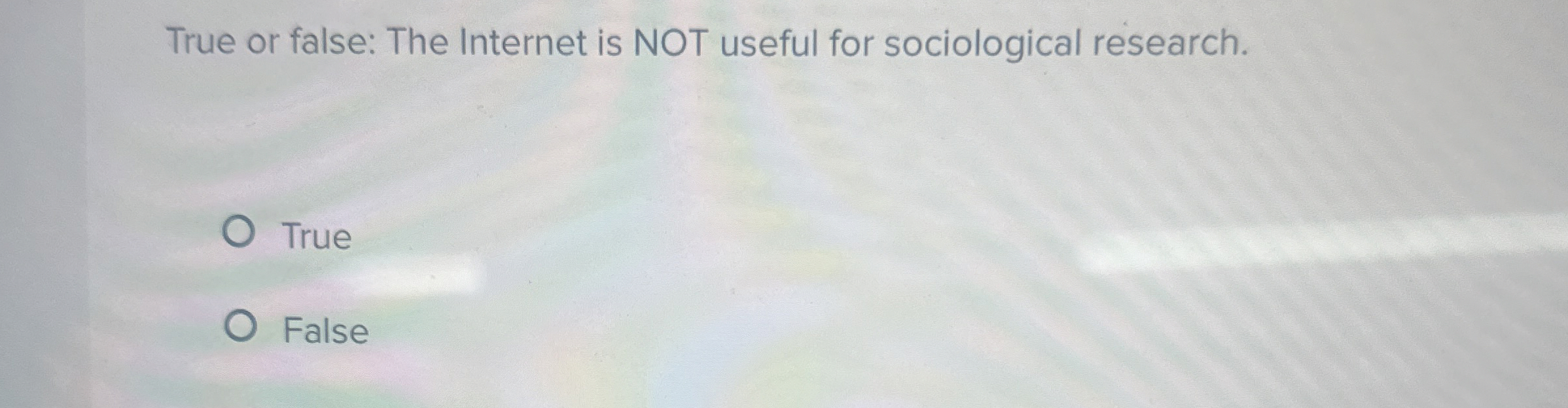 Solved True or false: The Internet is NOT useful for | Chegg.com