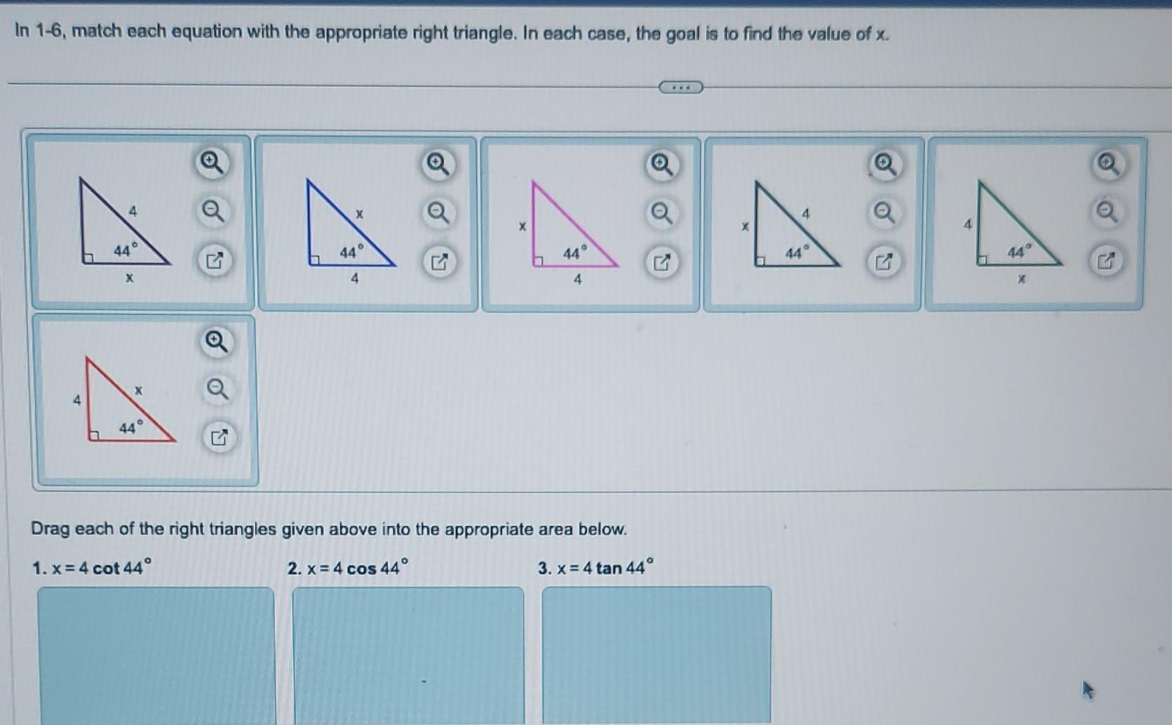 Solved In 1-6, match each equation with the appropriate | Chegg.com