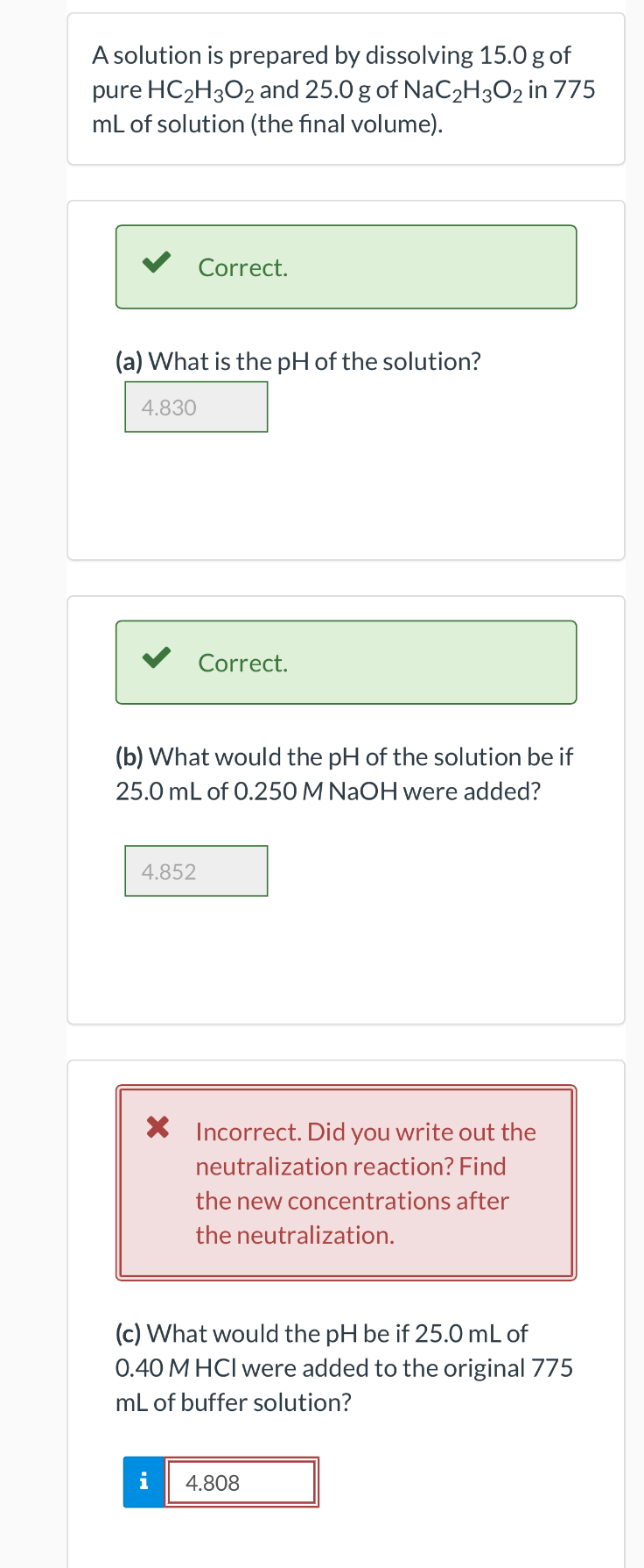 Solved A solution is prepared by dissolving 15.0g ﻿of pure | Chegg.com