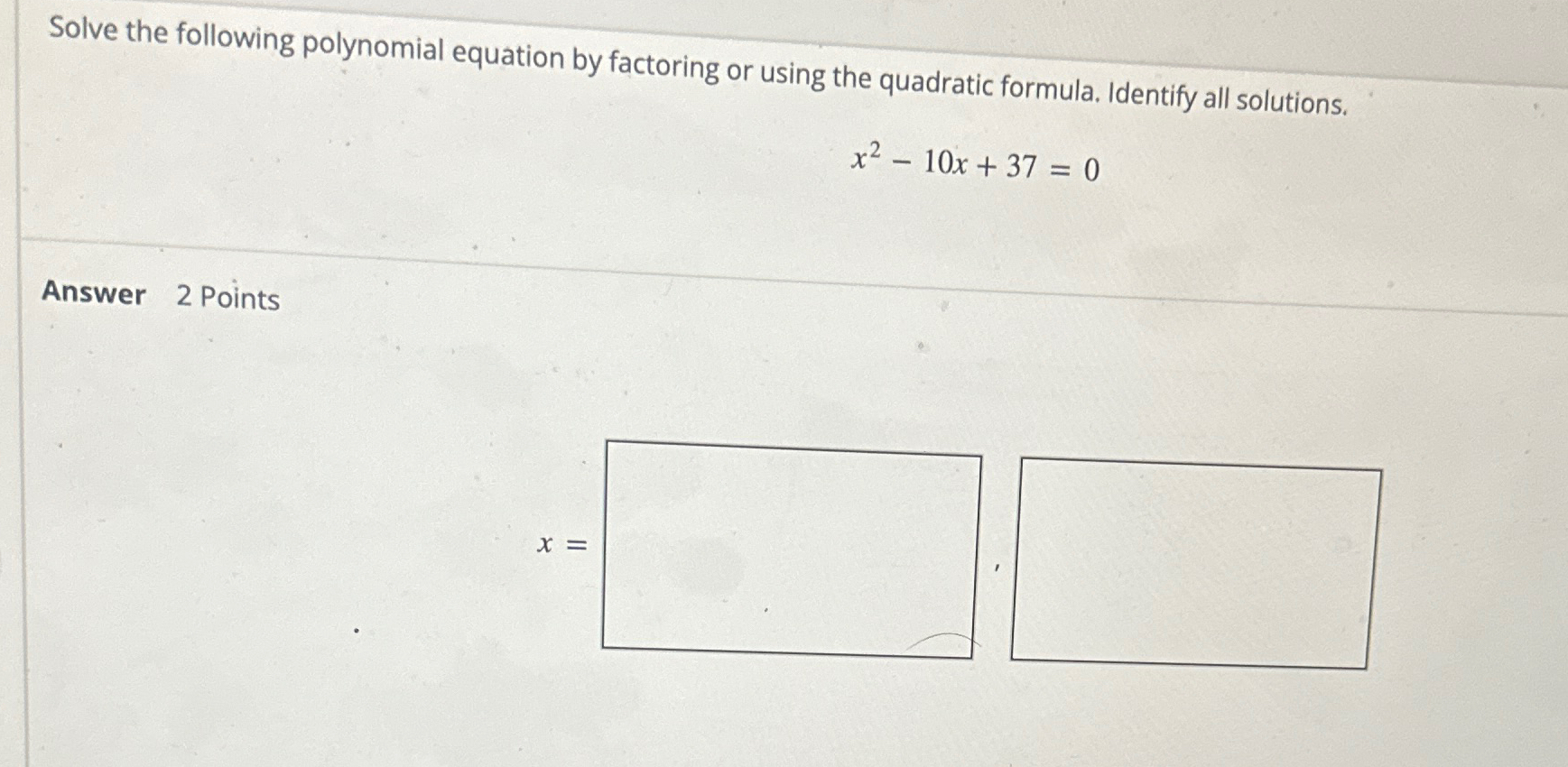 Solved How to solve Solve the following polynomial equation | Chegg.com