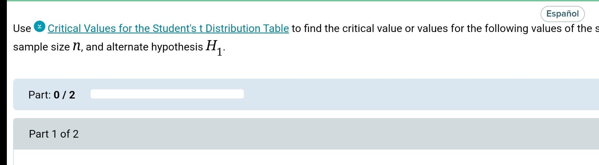 Solved Use ₫ Critical Values for the Student's t | Chegg.com