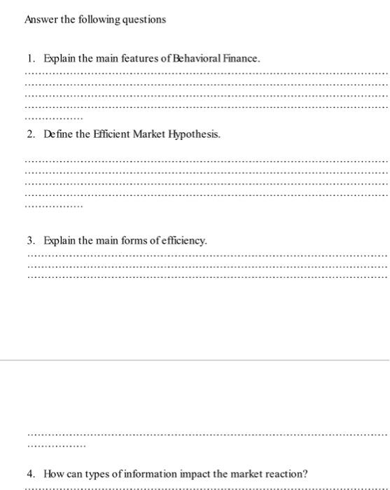 Solved Answer the following questions 1. Explain the main | Chegg.com