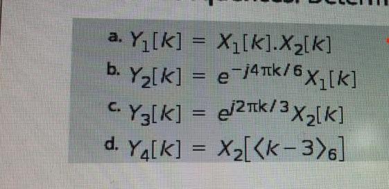 Solved Given the two finite-length sequences: | Chegg.com