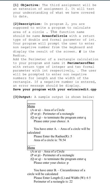 Solved [1] Objective: The third assignment will be an | Chegg.com