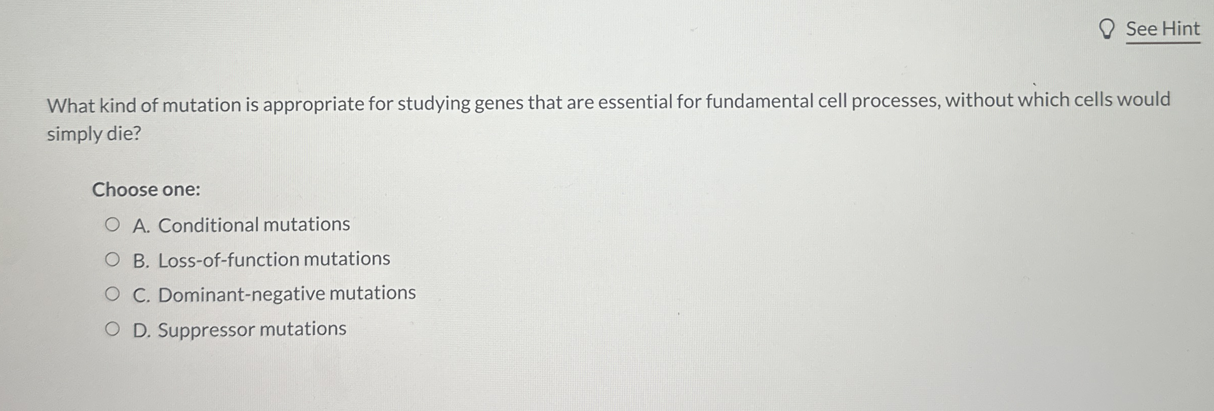 Solved See HintWhat kind of mutation is appropriate for | Chegg.com