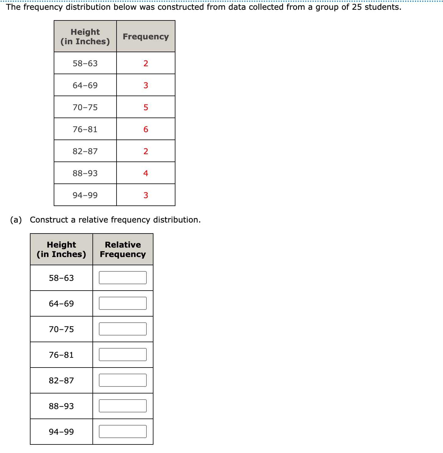 Solved (b) Construct a cumulative frequency | Chegg.com Solved (b) Construct a cumulative frequency | Chegg.com