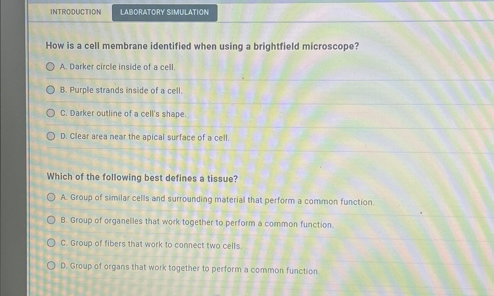 Solved INTRODUCTIONHow is a cell membrane identified when | Chegg.com